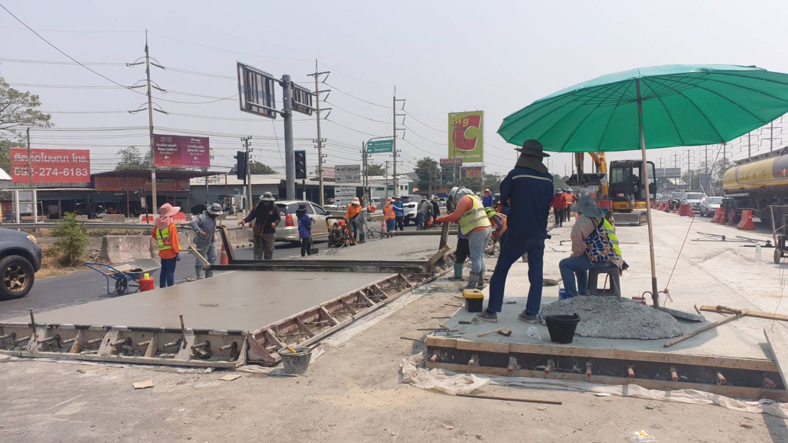 วันนี้ติดหนัก! "วงแหวนลำลูกกา" ซ่อมถนนเหลือช่องทางเดียว