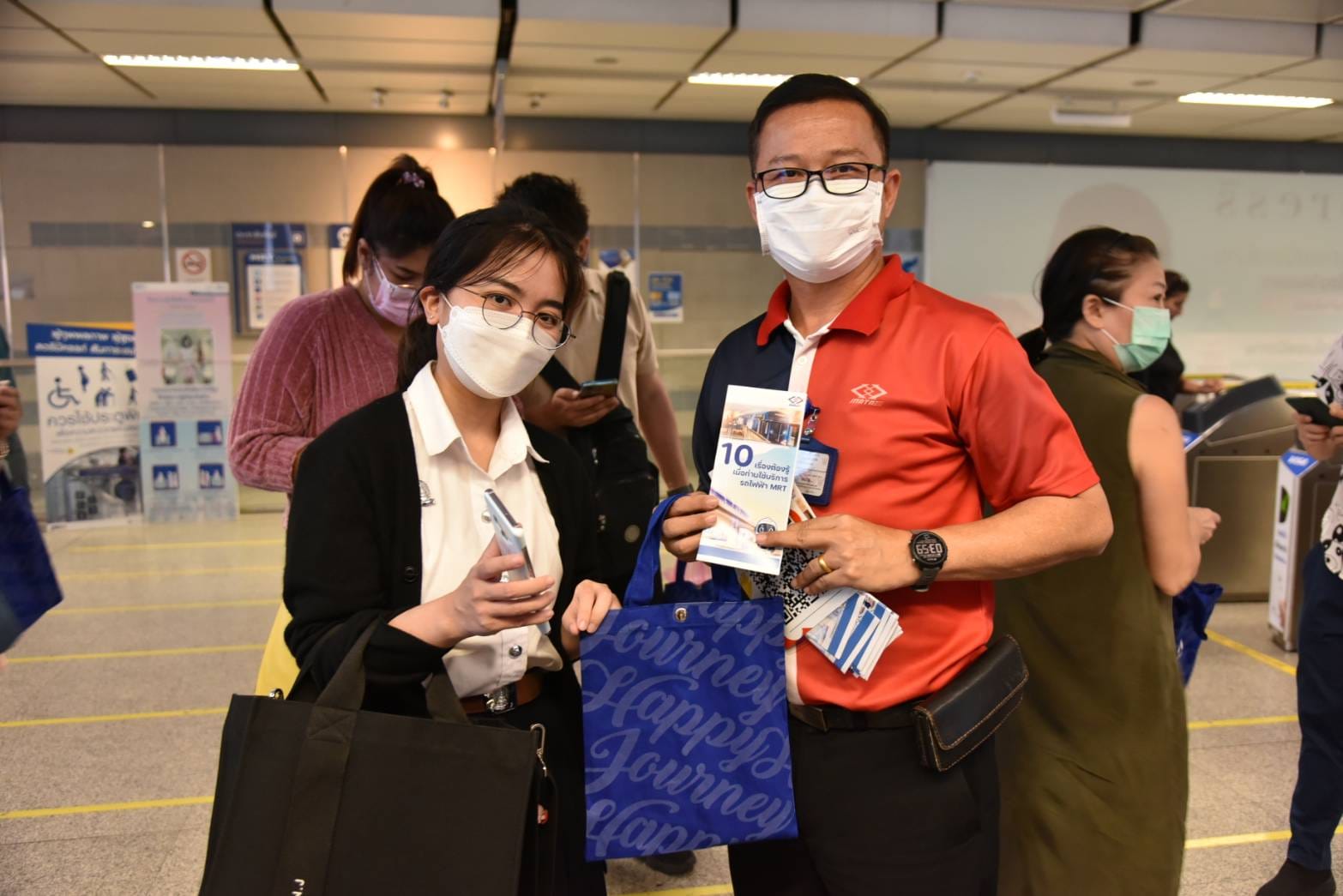 รฟม. และ BEM จัดกิจกรรม “MRT Safety Share ความปลอดภัยคุณทำได้” รณรงค์สร้างจิตสำนึกด้านความ ...